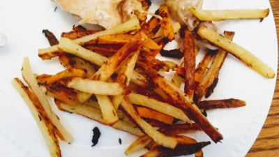 Recipe Potato and butternut fries - FRIJE