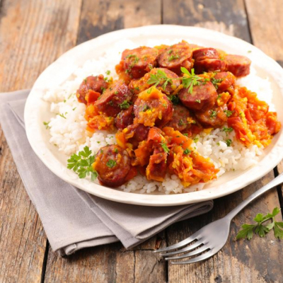 Recipe Rougail sausages with Companion - FRIJE
