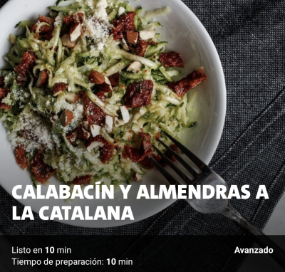 Recipe Calabacín y almendras a la catalana - FRIJE