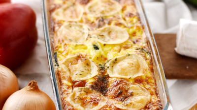 Recipe Zucchini and Goat Cheese Flan - FRIJE